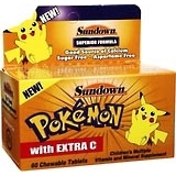 Sundown Pokemon Vitamin Tablets With Extra C - 60 Tab - Medshopexpress