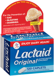 Lactaid Dietary Supplement, Original Strength – 120 Caplets ...