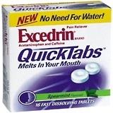 Excedrin QuickTabs Spearmint - 16 Tablets - Medshopexpress