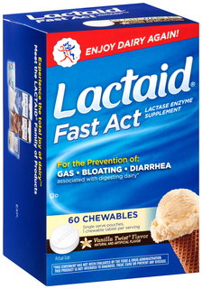 Lactaid Fast Act, Chewable, Vanilla Twist Flavor – 60 Chewables ...