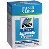 ReNu Enzymatic Cleaner for Soft Contact Lenses, Tablets - 8ea ...