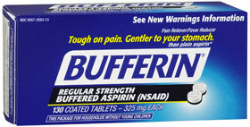 Bufferin Regular Strength Tablets - 130 Each - Medshopexpress