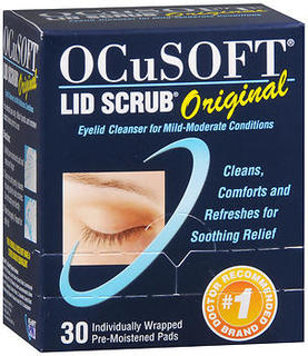 OCuSOFT Lid Scrub Original Eyelid Cleanser Pre-Moistened Pads - 30 Pads ...