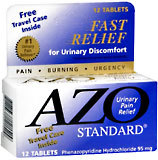 AZO Urinary Pain Relief, 95 mg, Tablets - 12ea - Medshopexpress