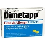 Dimetapp Cold & Allergy, Multi-Symptom, Tablets - 20ea - Medshopexpress