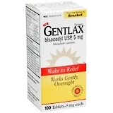 Gentlax Stimulant Laxative, 5 mg, Tablets - 100ea - Medshopexpress