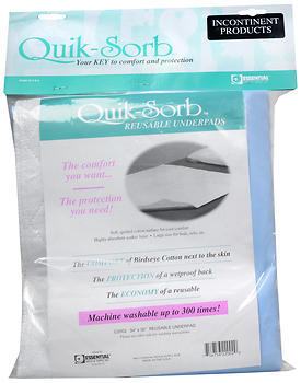 Essential Medical Supply Quik-Sorb Reusable Underpad 34 x 35 - 1 EA ...