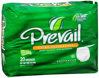 Prevail Underwear Extra Absorbency Medium - 20 EA [Case of 4 ...