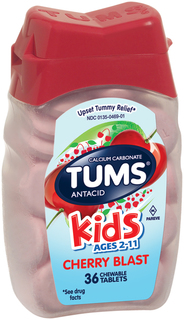TUMS Kids Chewable Tablets Cherry Blast - 36 TAB - Medshopexpress