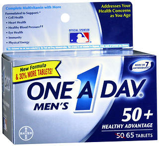 One-A-Day Men's 50+ Healthy Advantage Tablets - 65 TAB - Medshopexpress