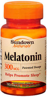 Sundown Naturals Melatonin 300 mcg Tablets - 120 TAB - Medshopexpress