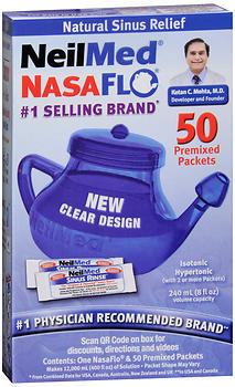 NeilMed NasaFlo Nasal Rinse Device with Packets - 1 EA - Medshopexpress