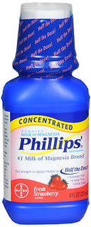 Phillips’ Milk of Magnesia Concentrated Liquid, Fresh Strawberry Flavor ...