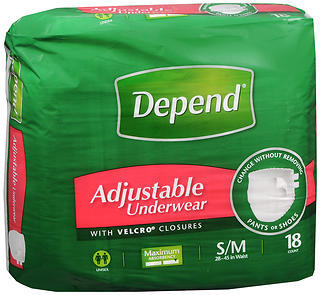Depend Adjustable Underwear Maximum Absorbency S/M - 18 EA - Medshopexpress