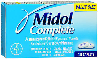 Midol Complete Caplets - 40 TAB - Medshopexpress