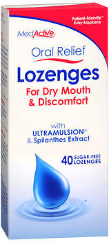 MedActive Oral Relief Lozenges Ruby Raspberry - 40 EA - Medshopexpress