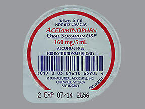 Acetaminophen Oral Solution Unit Dose (160mg/5ml) 100 Pack - Medshopexpress