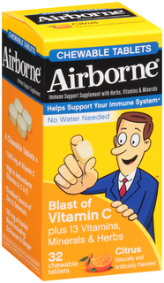 Airborne Chewable Tablets Citrus - 32 TAB - Medshopexpress