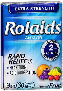 Rolaids Extra Strength Chewable Tablets Assorted Fruit - 30 TAB ...