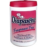 Diaparene Wash Cloths Fragrance Free - 100 Each - Medshopexpress