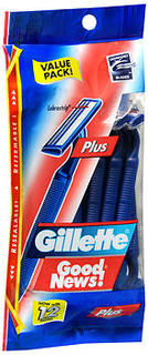 Gillette Good News Plus Razors 12-Pack - 12 EA - Medshopexpress