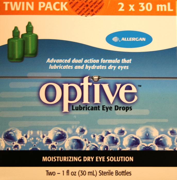 Optive Lubricate Eye Drops by Allergan Twin Pack - 2 Fl Oz - Medshopexpress