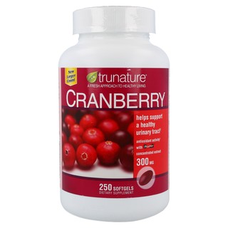 TRUNATURE Cranberry 300 mg - Dietary Supplement, 250 Softgels ...