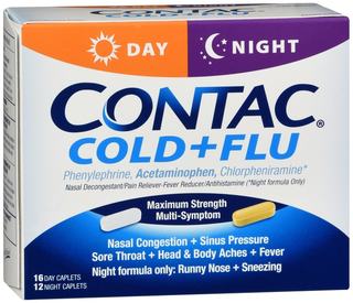 Contac Cold and Flu Day/Night - 28 Capsules - Medshopexpress