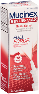 Mucinex Sinus-Max Nasal Spray Clear & Cool - 0.75 OZ - Medshopexpress